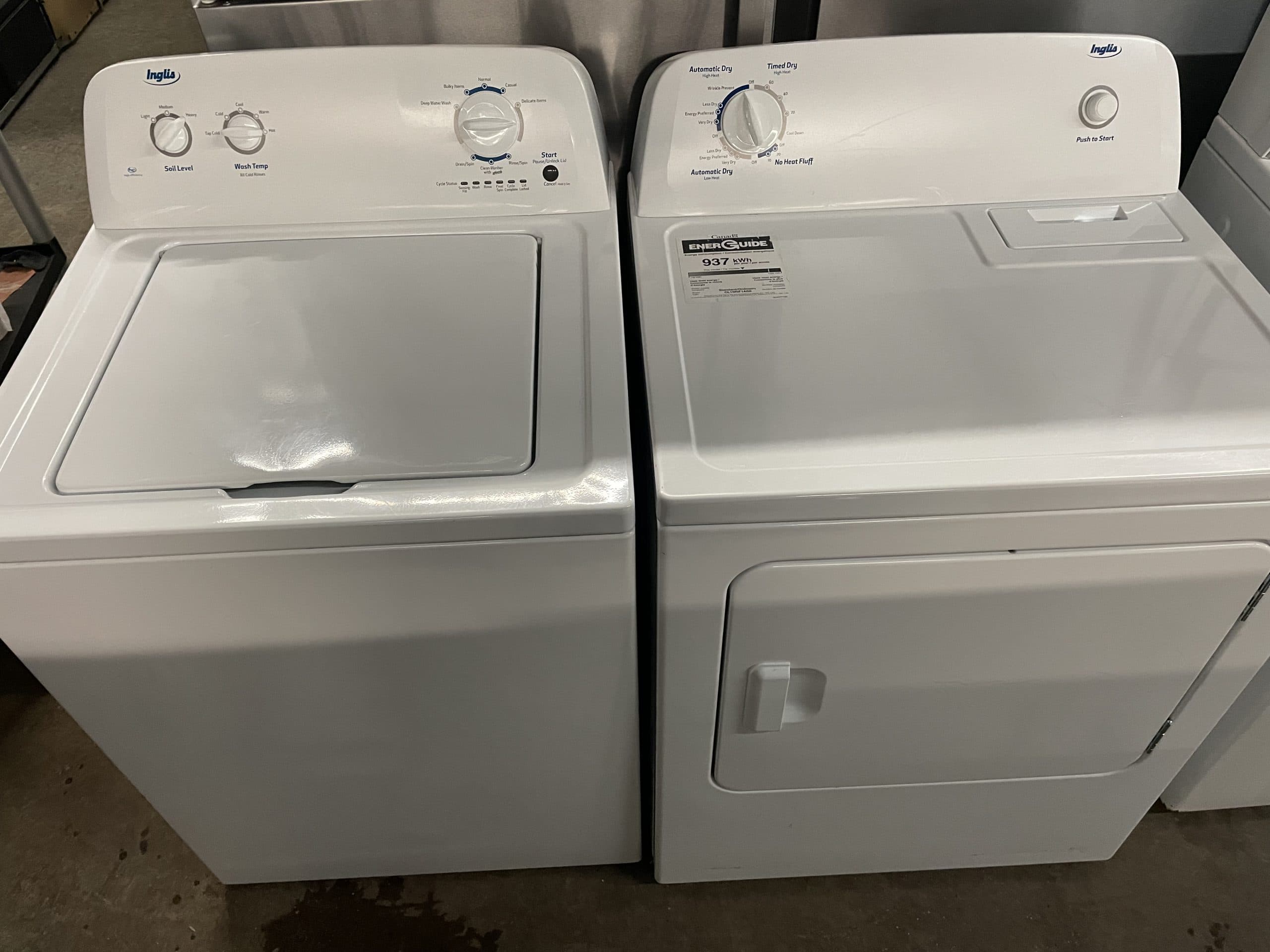 Duo laveuse sécheuse Inglis (#982) - Électroménagers Ste-Foy