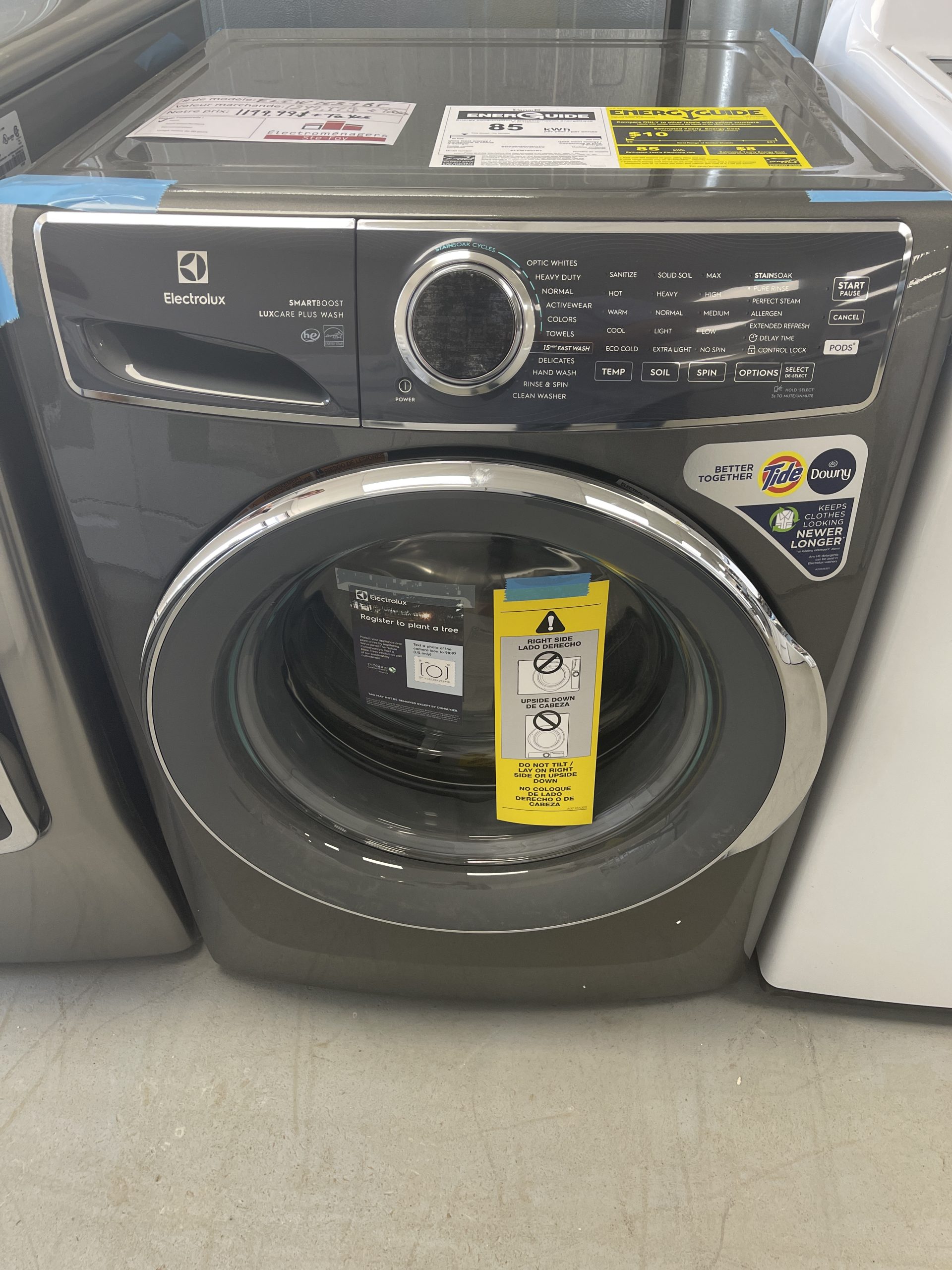 Laveuse Frontale electrolux modèle ELFW7637BT n/s : 4c20204193 (stock ...