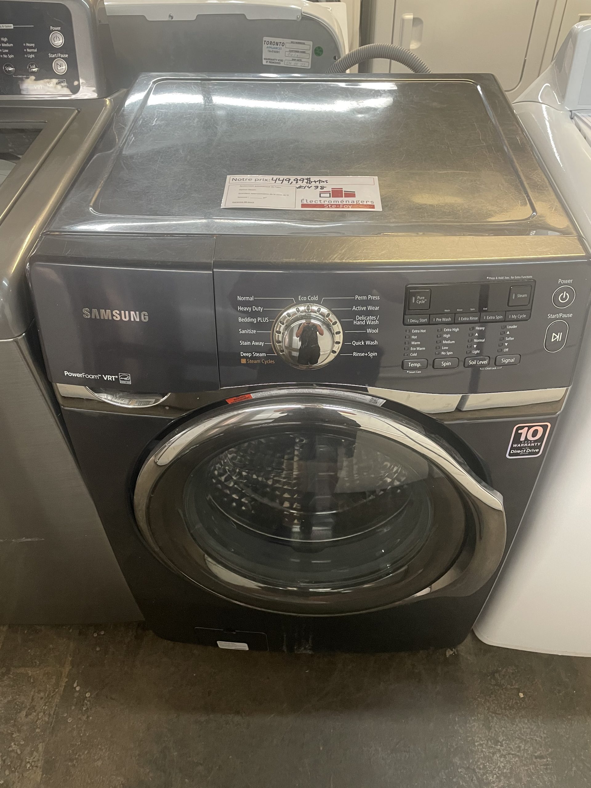 Laveuse Samsung (#1438) - Électroménagers Ste-Foy