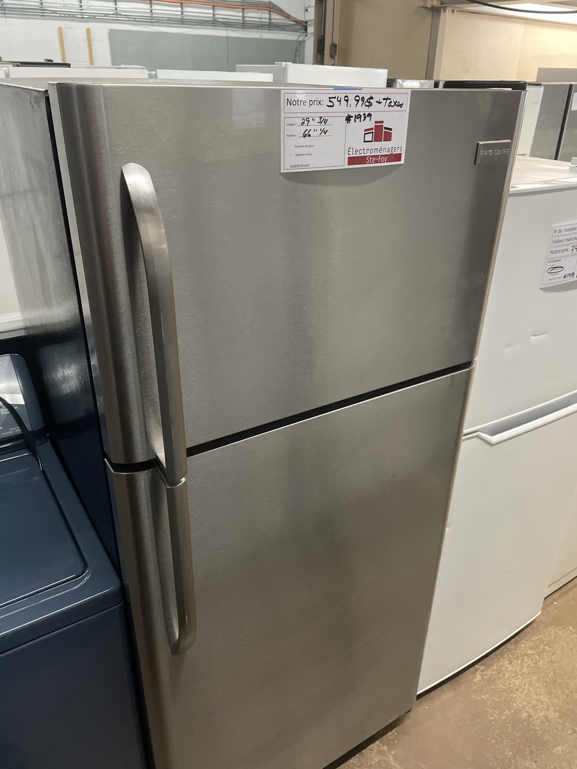 Réfrigérateur Frigidaire (#1939) - Électroménagers Ste-Foy