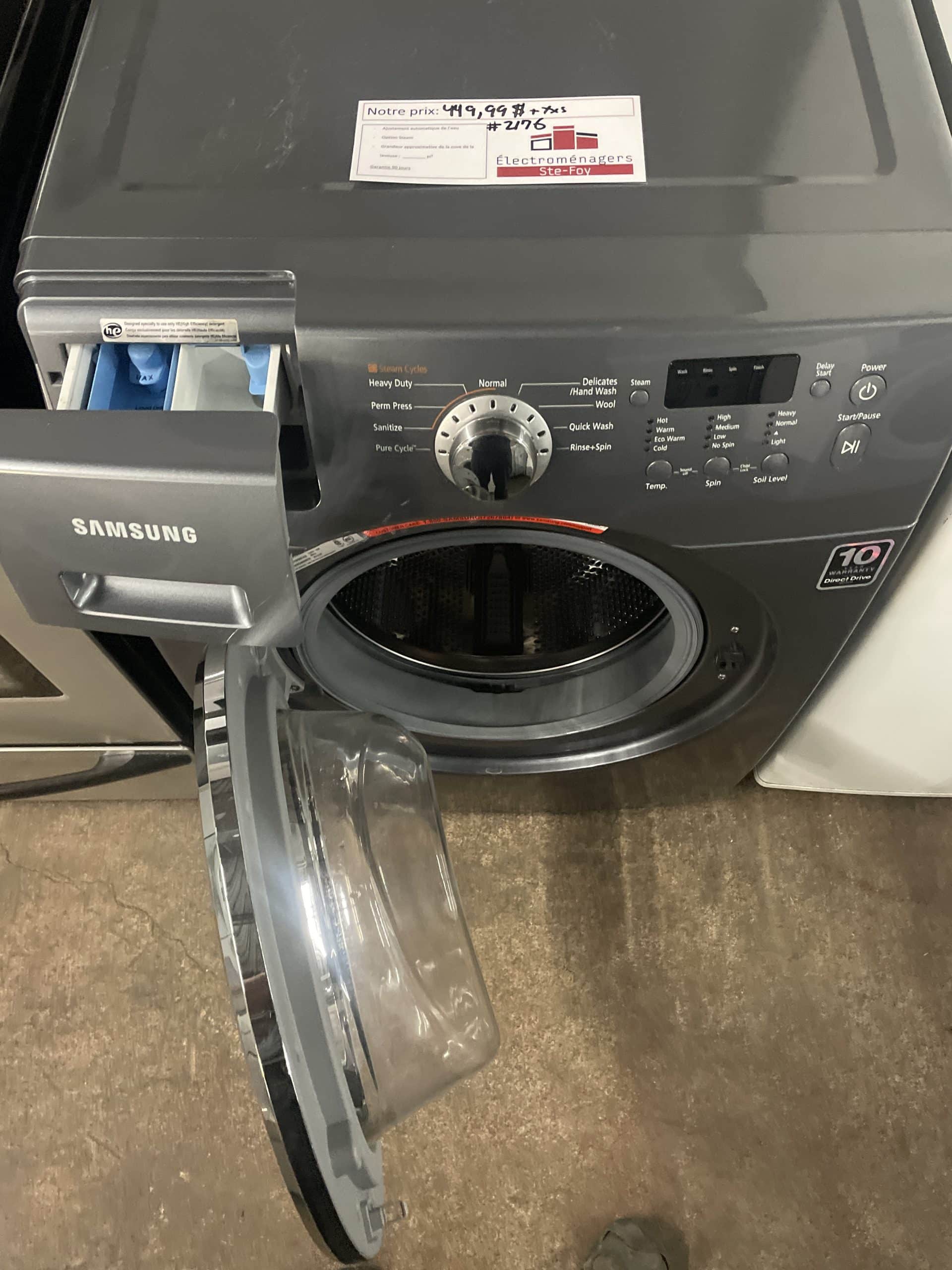 Laveuse Samsung (#2176) - Électroménagers Ste-Foy