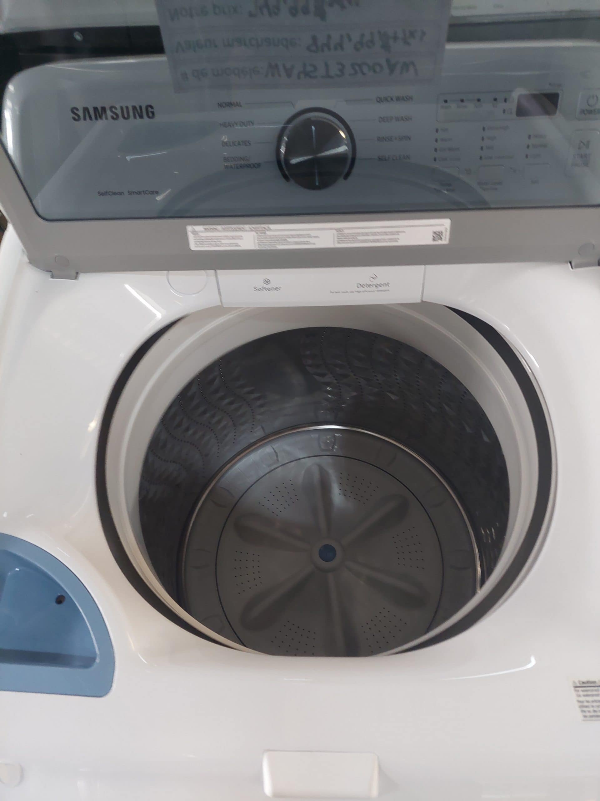 Laveuse samsung modèle: WA45T3200AW N/S: 0BEZ5BAT600751D (D) (#2418 ...