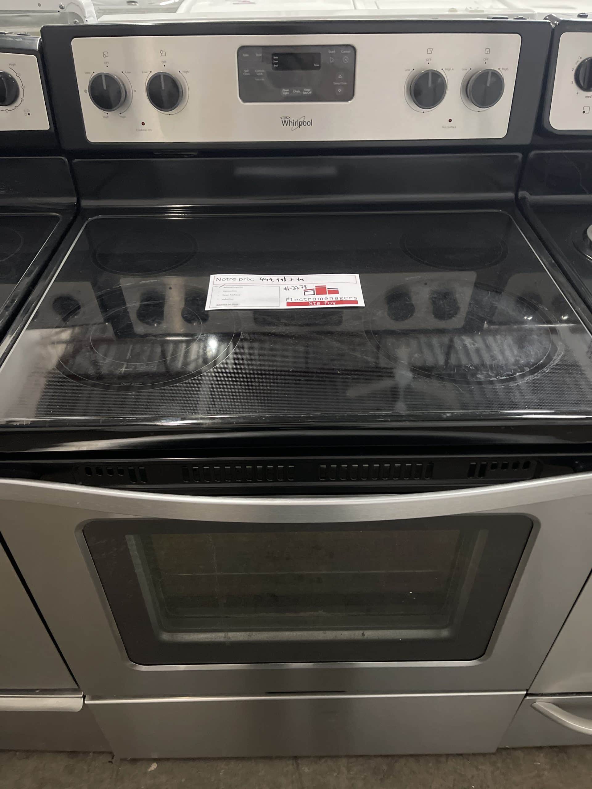 Cuisinière Whirlpool (#2278) (R) - Électroménagers Ste-Foy