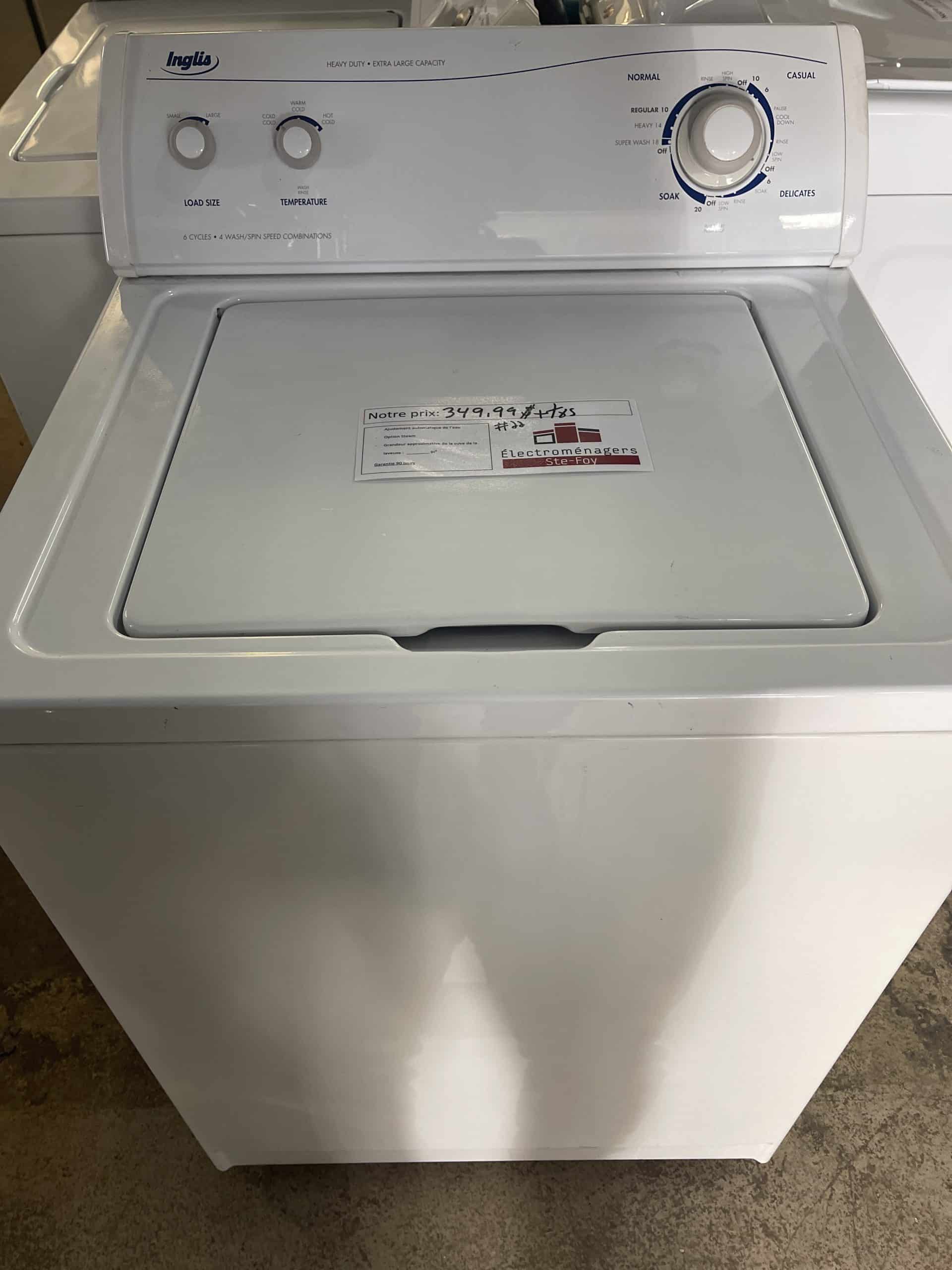 Laveuse Inglis (#2281) (R) - Électroménagers Ste-Foy