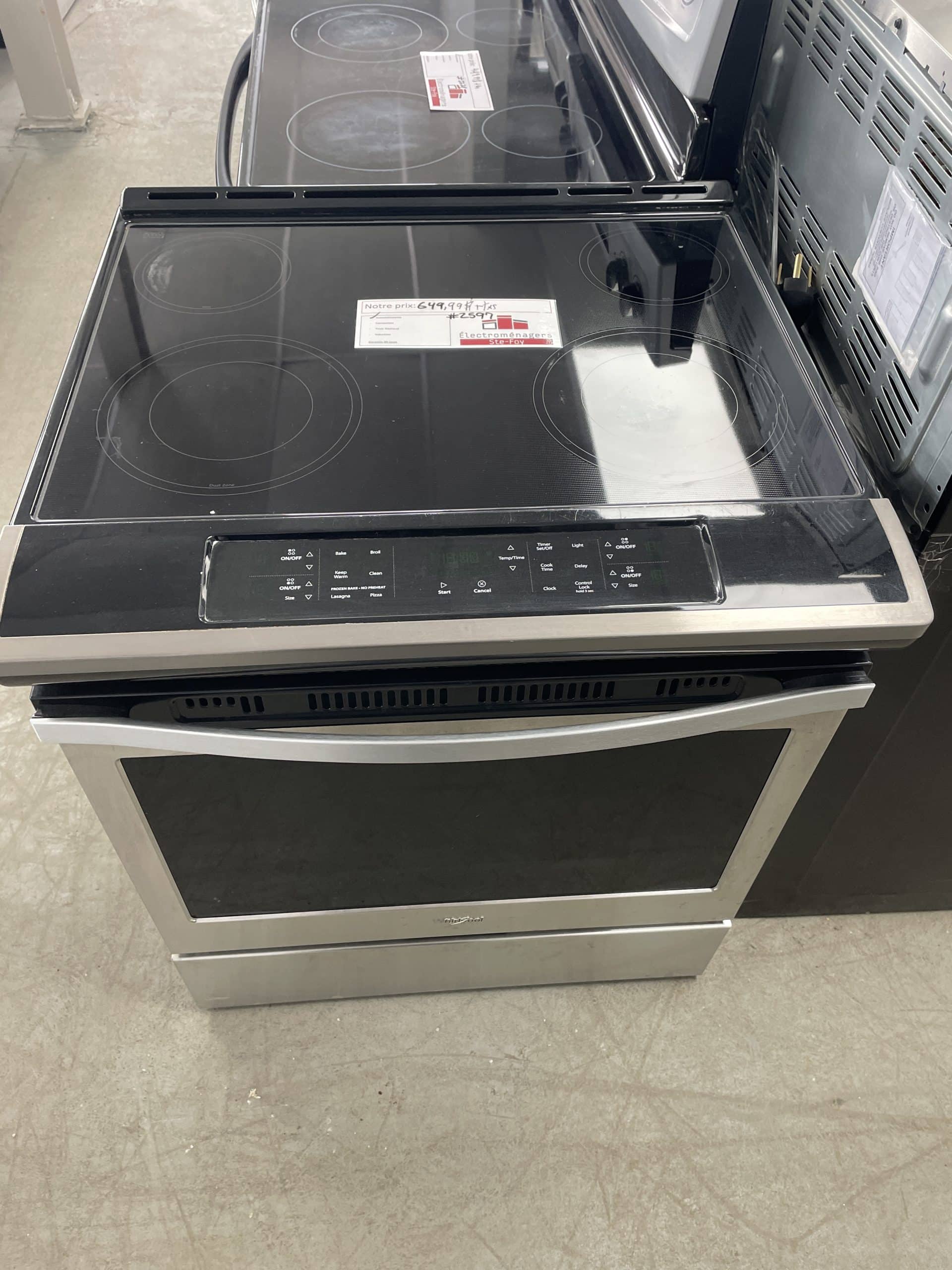 Cuisinière Whirlpool (#2597) (r) - Électroménagers Ste-Foy