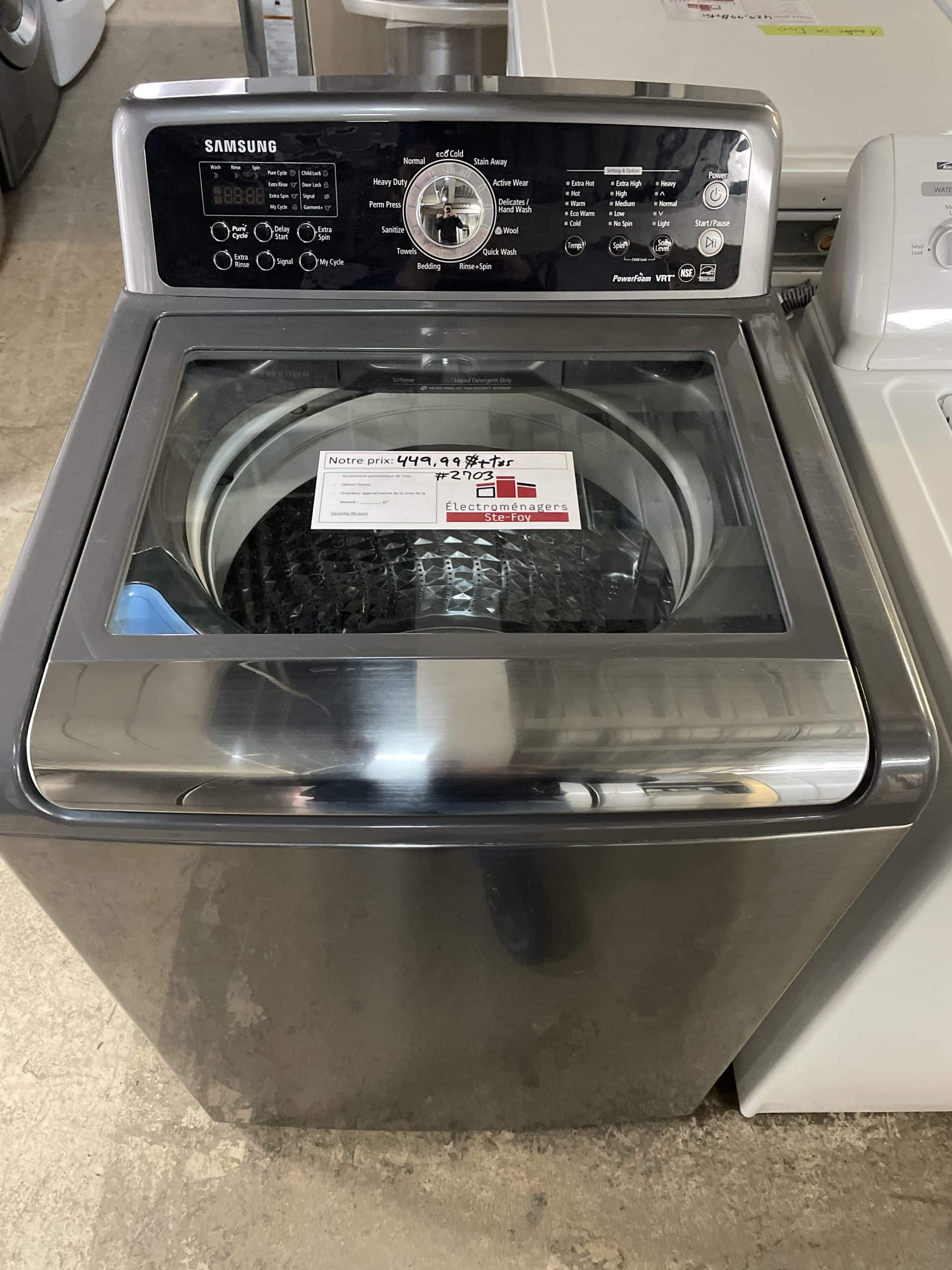 Laveuse Samsung (#2703) (r) - Électroménagers Ste-Foy