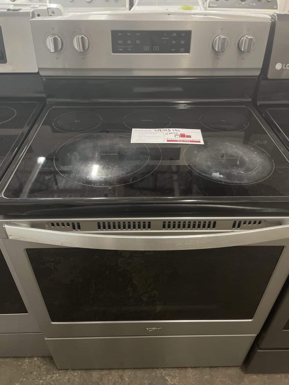 Cuisinière Whirlpool (#2632) (R) - Électroménagers Ste-Foy