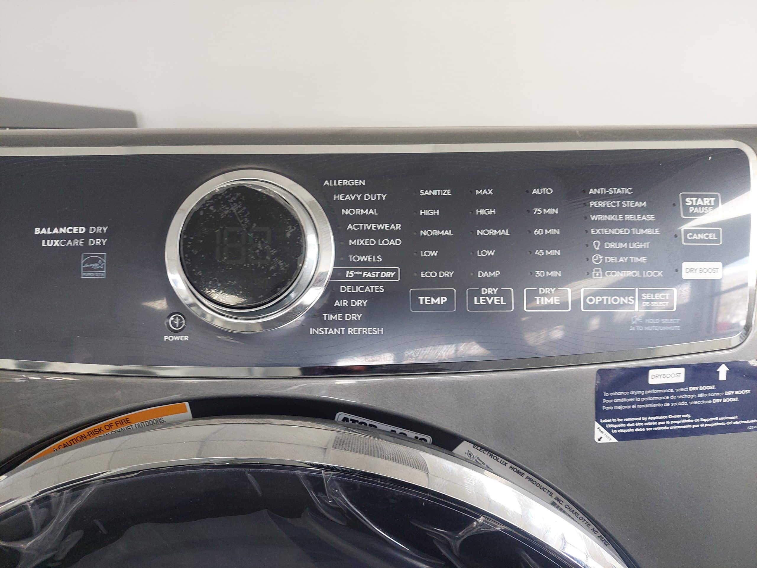 Laveuse Sécheuse Electrolux modèle: ELFW7537AT modèle: ELFE763CAT N/S ...