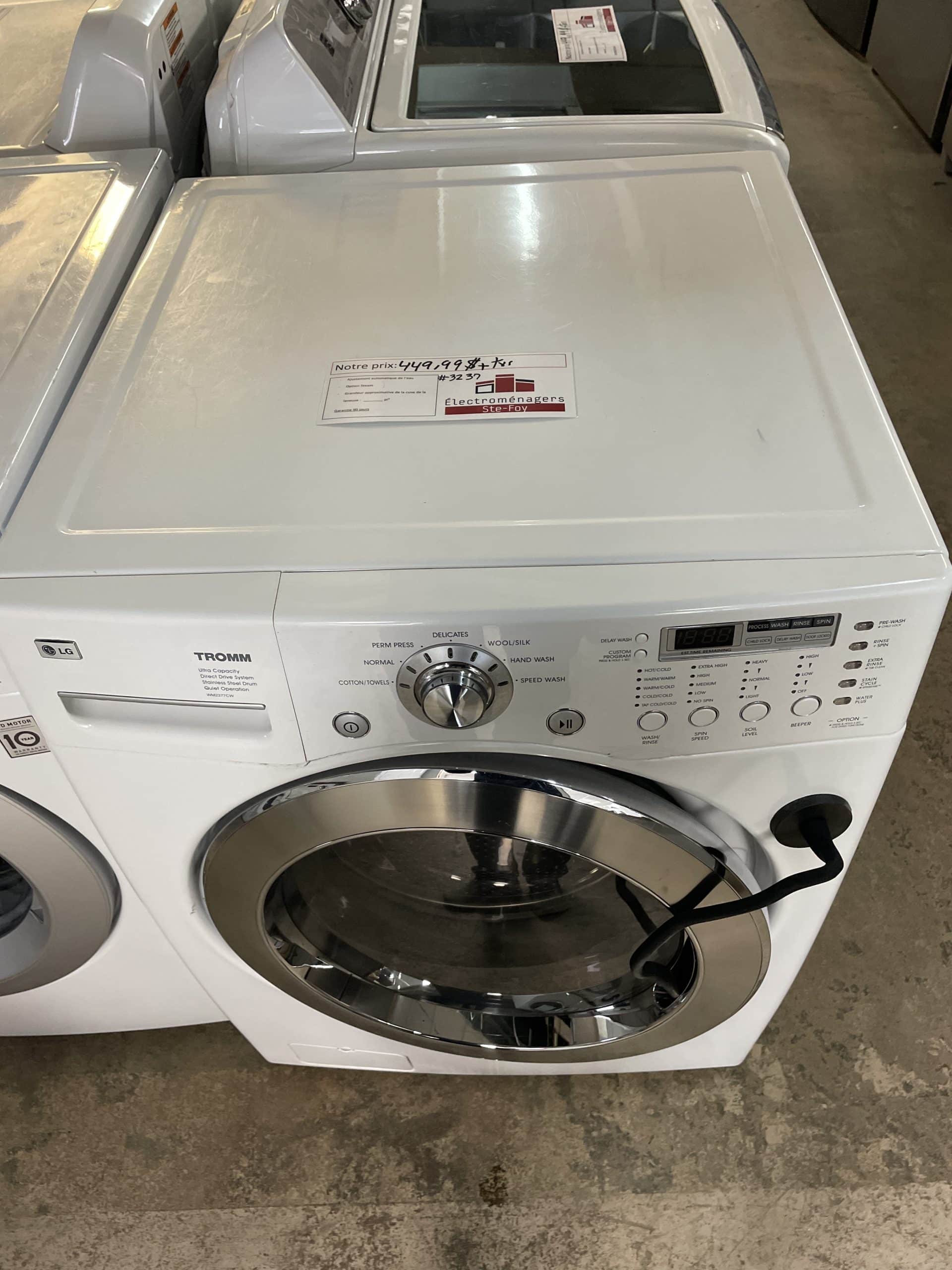 Laveuse LG blanche (#3237) (r) - Électroménagers Ste-Foy