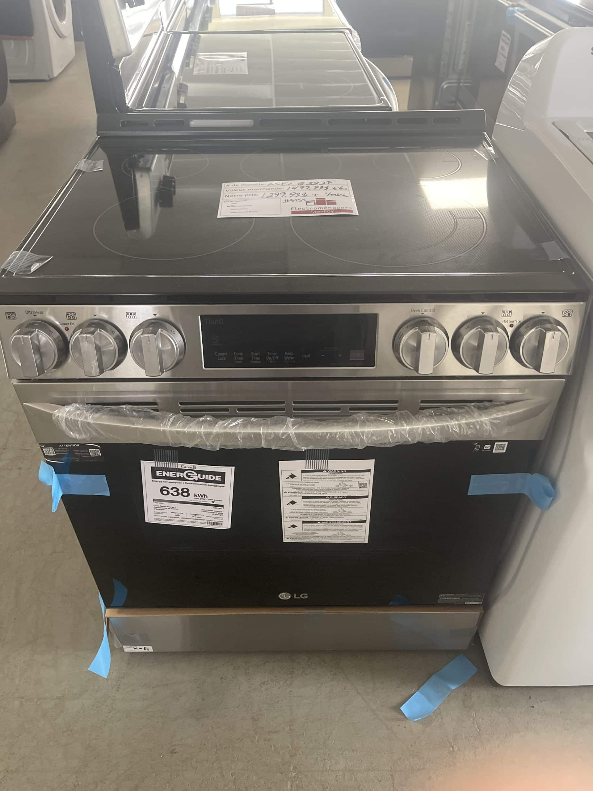 Cuisinière LG (NM : LSEL6333F NS : 305MMGR18615 (N.I) (#3555 ...