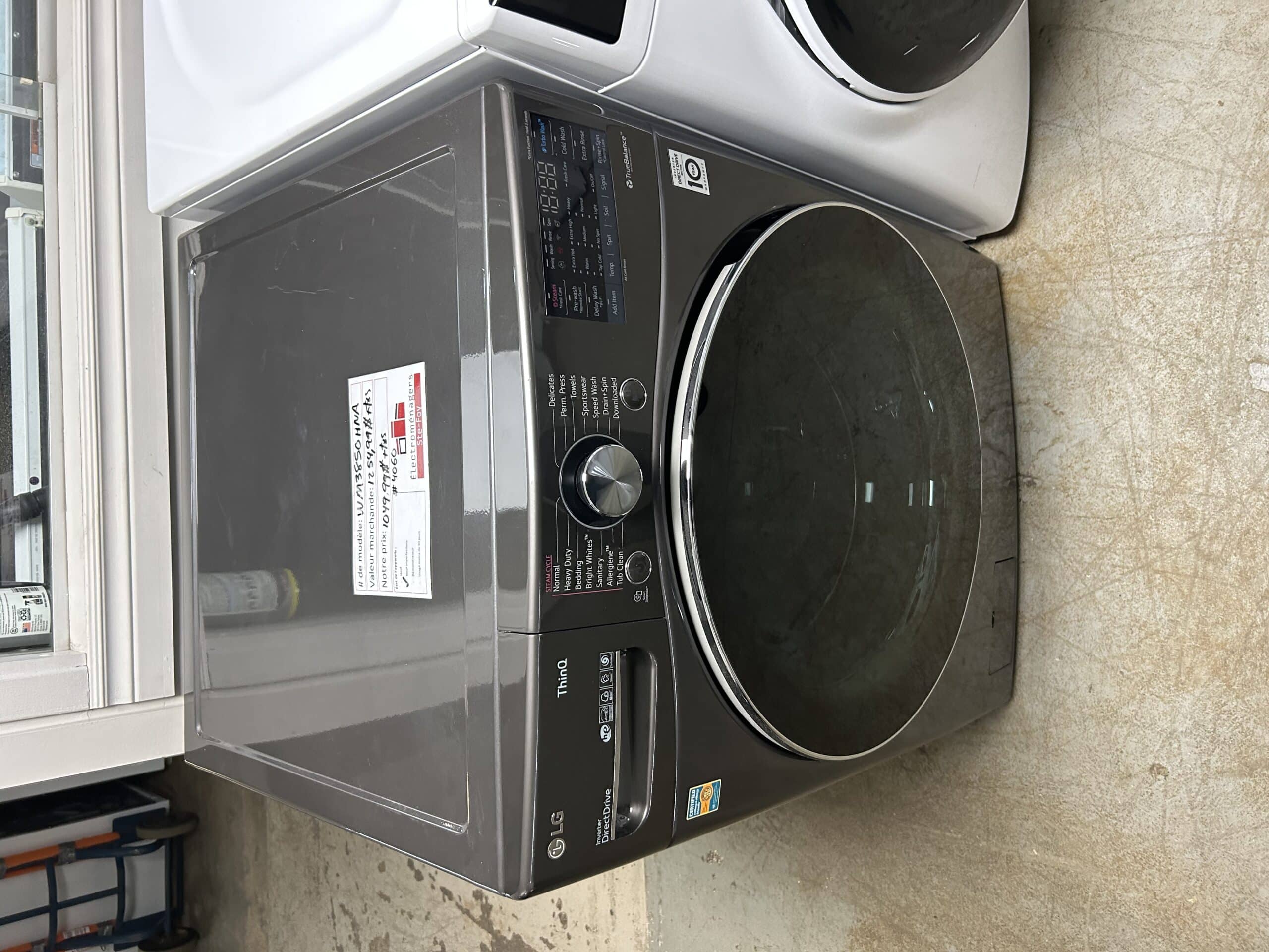 Laveuse LG WM3850HNA (#4060) (EMS) - Électroménagers Ste-Foy