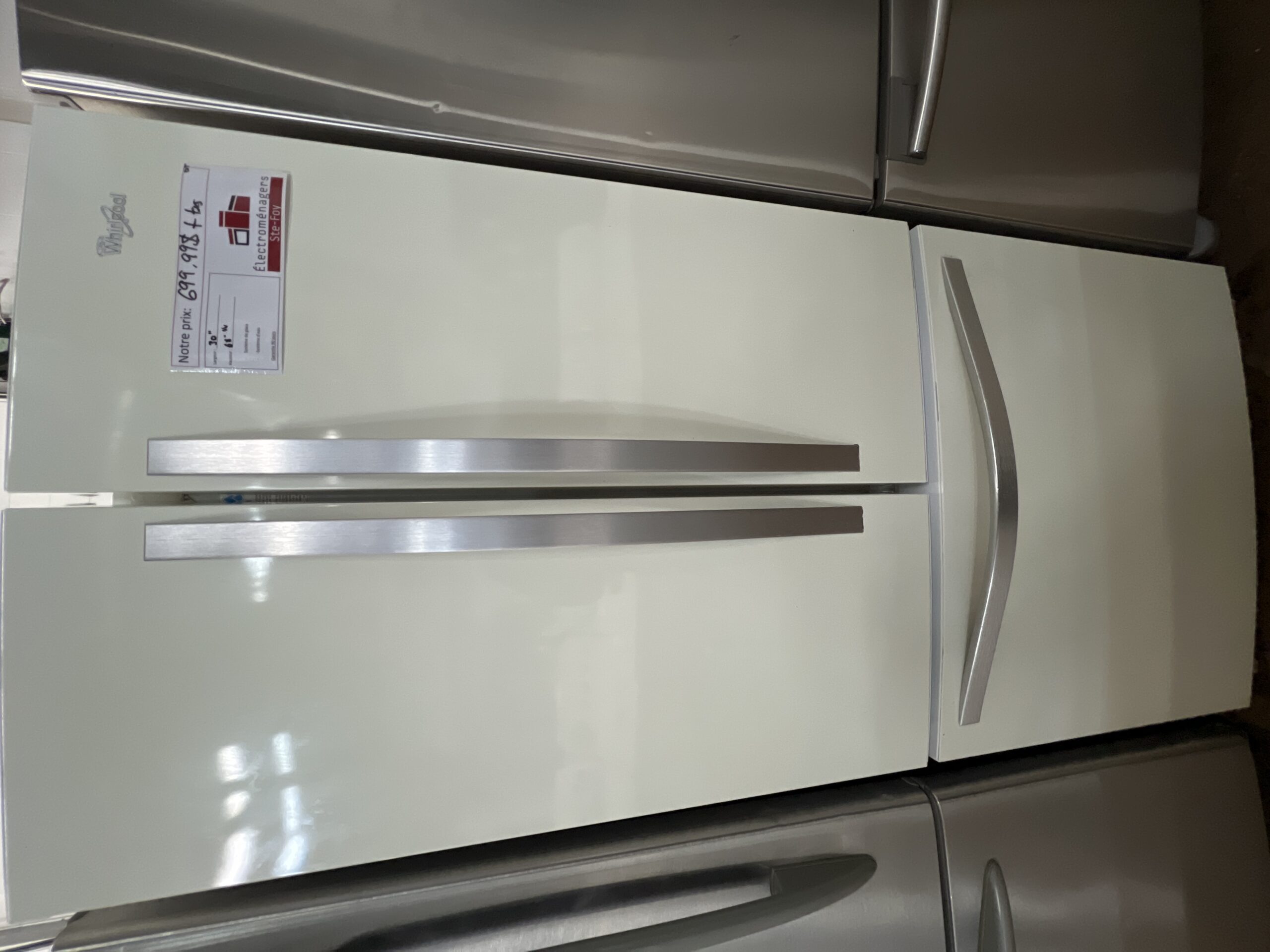 Réfrigérateur Whirlpool Blanc Congélateur en Bas (r) (#4184 ...