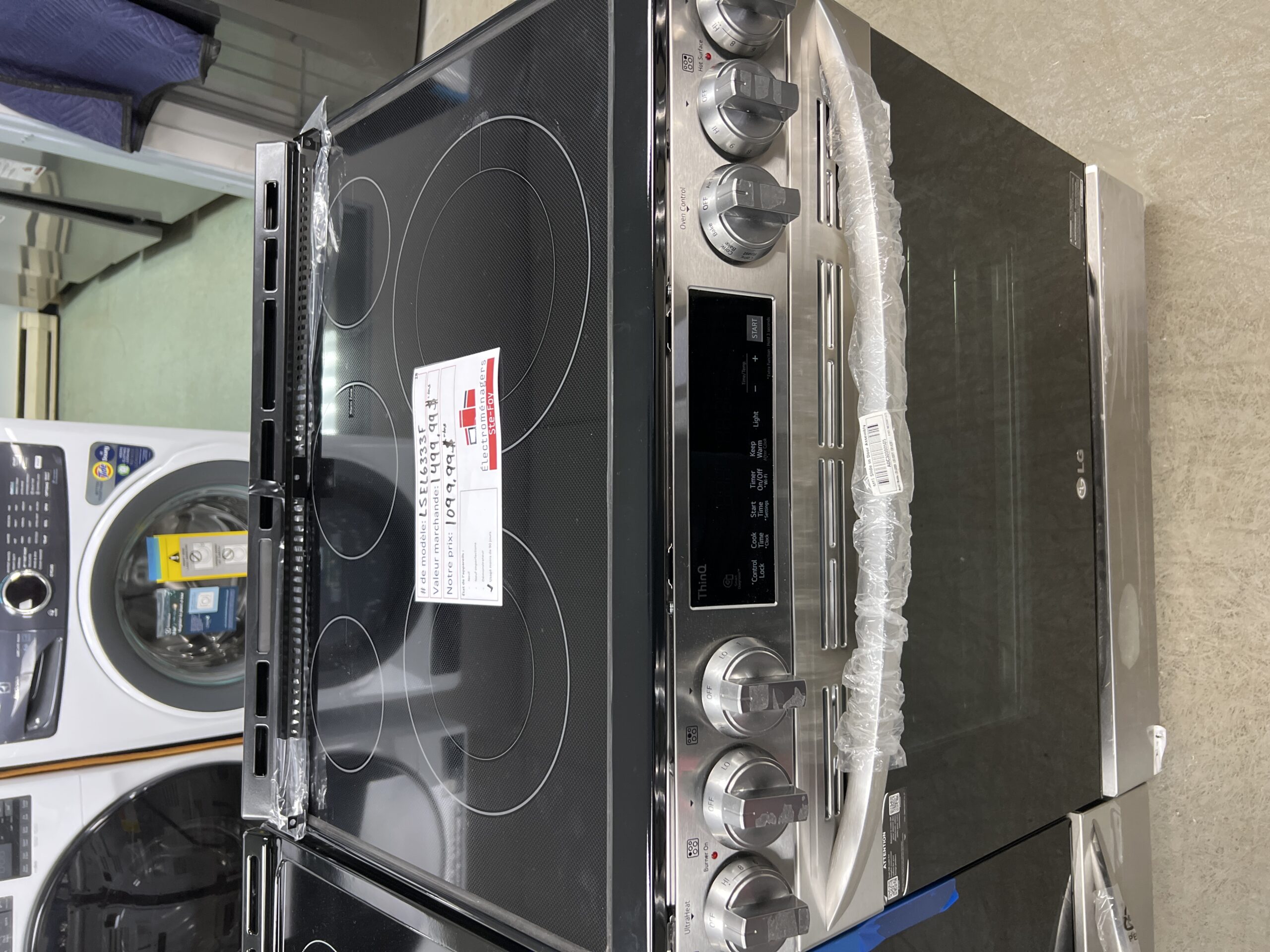 Cuisinière LG Stainless Vitrocéramique NM: LSEL6333F (u90j) (#4325 ...