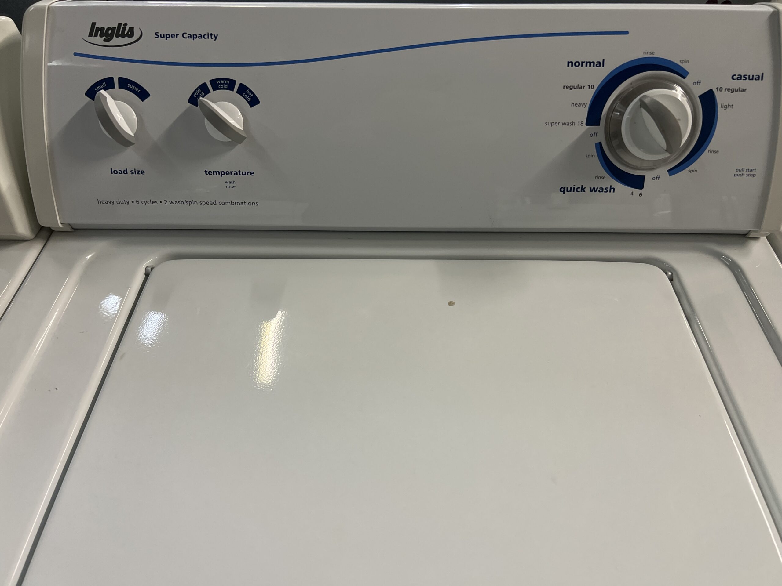 Duo Laveuse/Sécheuse Inglis Blanc Chargement Dessus (r) (#4678 ...